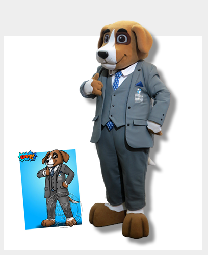 Justice, the Legal Beagle Mascot Promotes Anti-Bullying and Fair Play