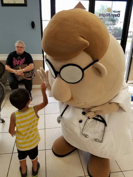 This Doctor Mascot is Ready to See His Patients & Fans