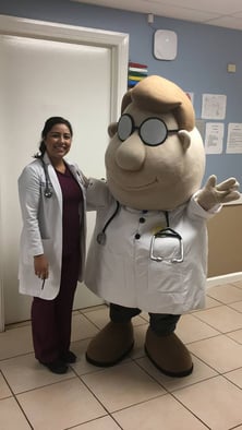 This Doctor Mascot is Ready to See His Patients & Fans