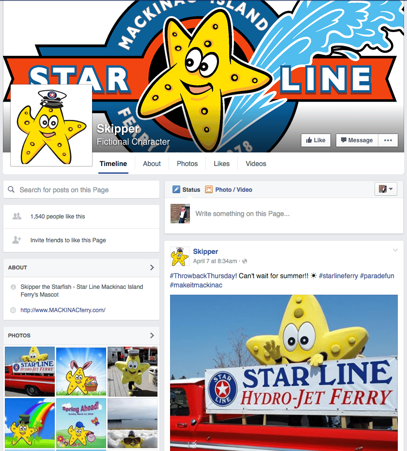 How to Create A Facebook Page For Your Mascot